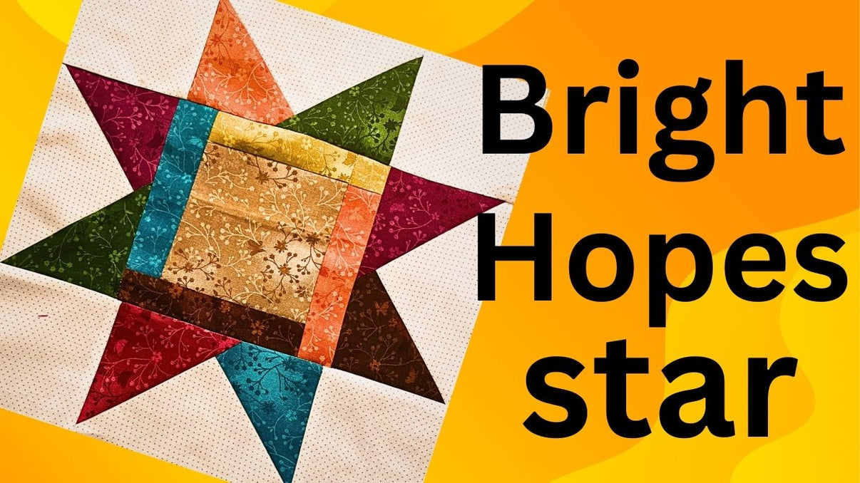 Bright Hops Quilt block full pattern – Crafty Quilting Designs